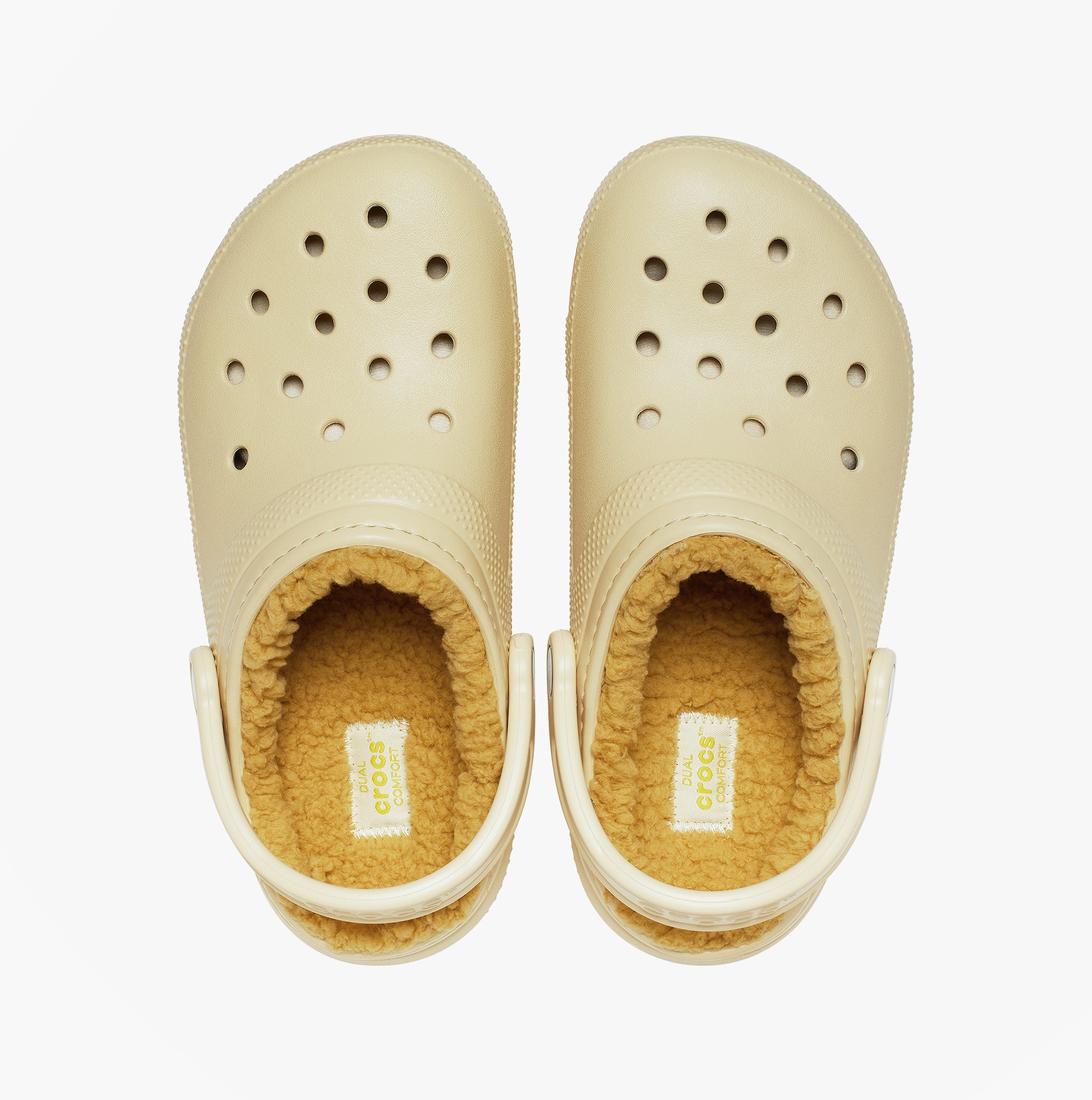 Crocs CLASSIC LINED Unisex Clogs Sesame | Shuperb