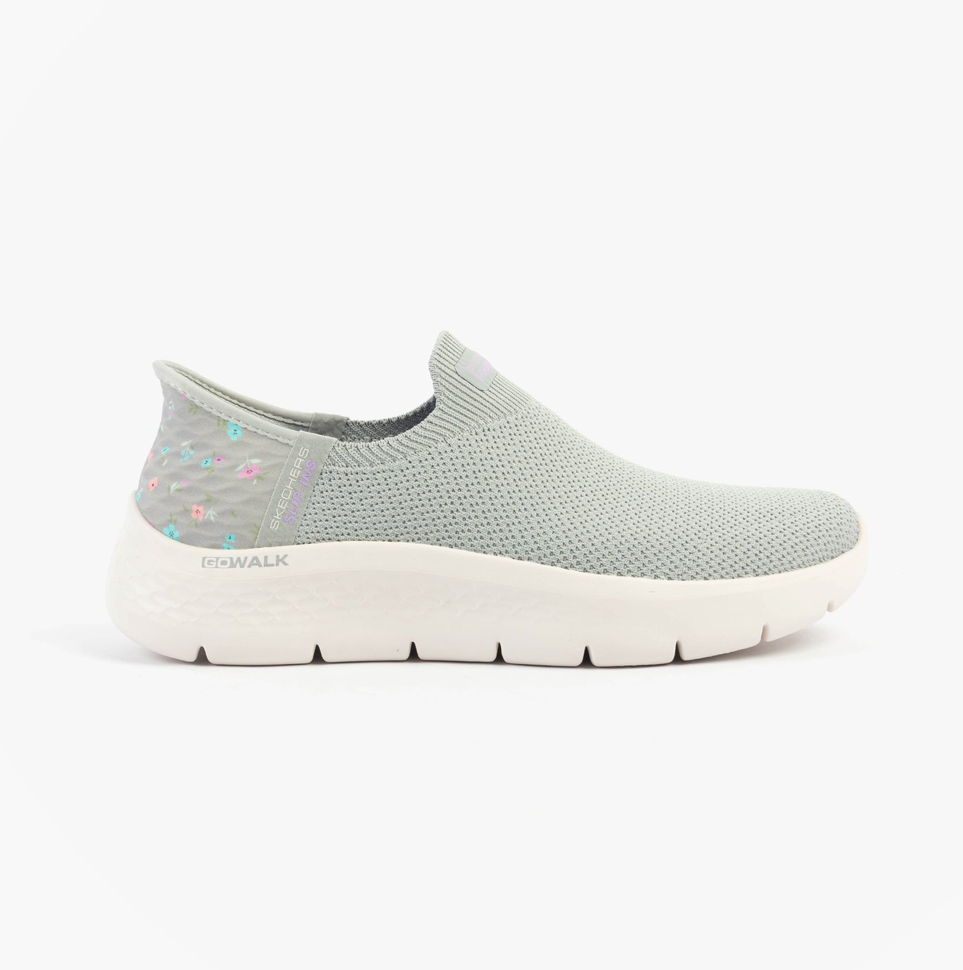 Skechers 124822/GYLV GO WALK FLEX - SUNSET ROSE Womens Trainers Gray ...